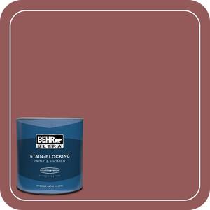BEHR PREMIUM PLUS 8 oz. #150F-6 Gallery Red Flat Interior/Exterior ...