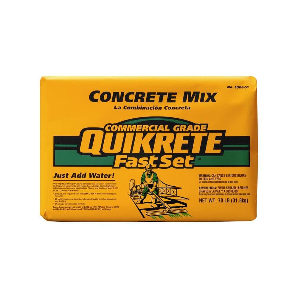 Quikrete 70 lb. Fast-Set Concrete Mix 100451 - The Home Depot