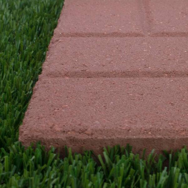 Oldcastle 12 in. x 12 in. Brickface Square Concrete Step Stone (168 ...