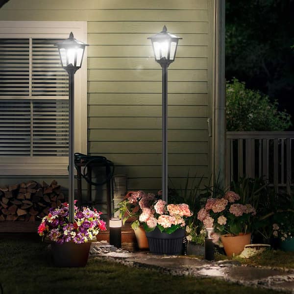 Solar Post Lights Solar Pathway Lights For Driveway Greluna Outdoor ...