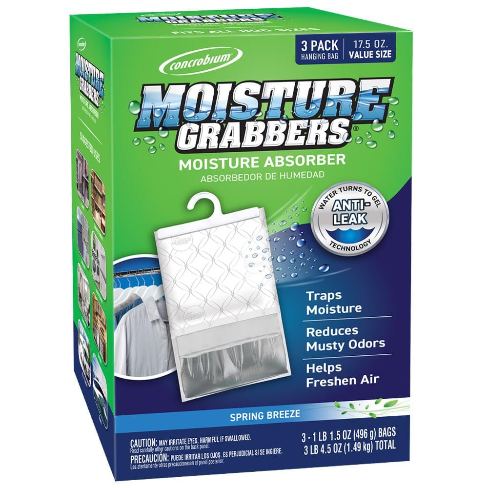 Concrobium 17.5 oz. Moisture Grabbers Humidity Absorbing Spring Breeze ...