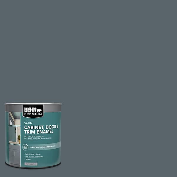 BEHR PREMIUM 1 qt. #N490-6 Calligraphy Satin Enamel Interior/Exterior ... BEHR PREMIUM 1 qt. #N490-6 Calligraphy Satin Enamel Interior/Exterior ...