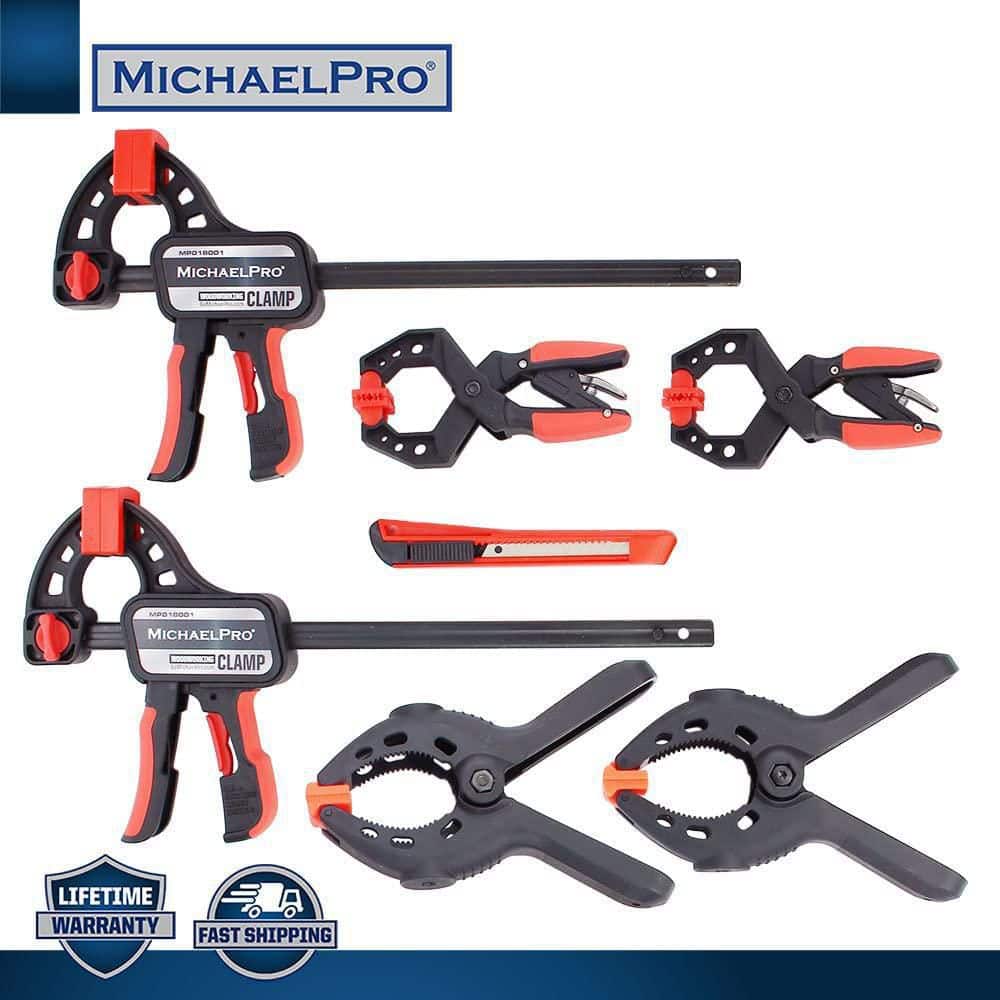 MICHAELPRO 7-Piece Woodworking Clamps Mechanics Tool Set MP018001 - The ...