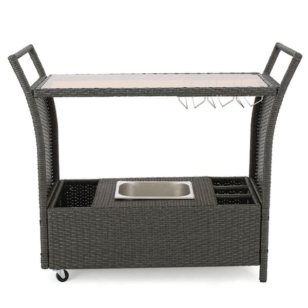 Runesay Outdoor Grill Cart Table with Storage Grill Cabinet Kitchen ...