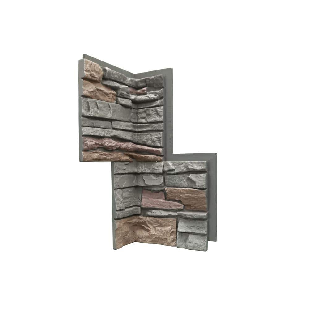 GenStone Stacked Stone Keystone 12 in. x 24 in. Faux Stone Siding ...