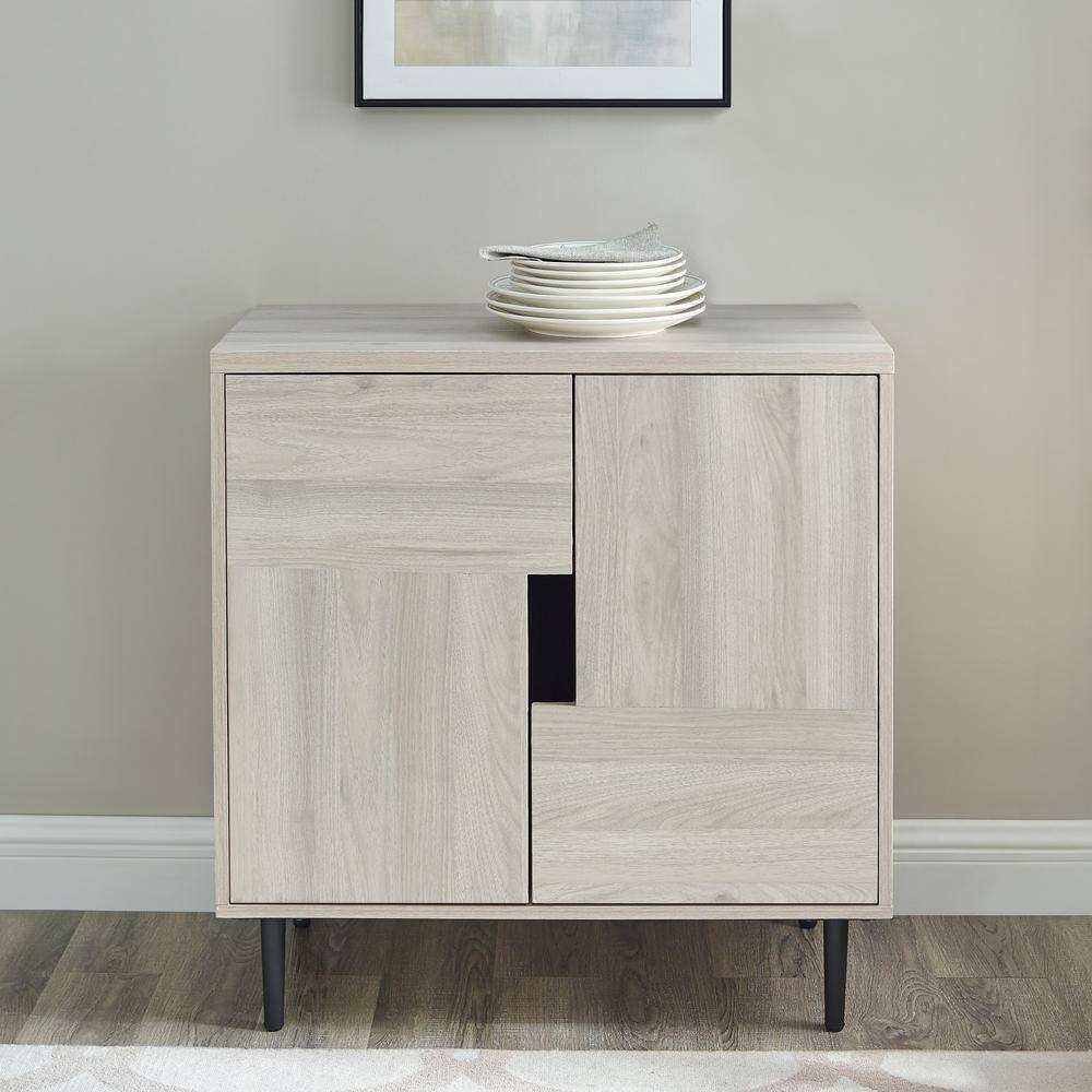 Welwick Designs Birch and Magenta Modern Color Pop Accent Cabinet with ...