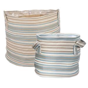 MPG Boho 7.5 in Dia Pastel Multi-Color Fabric Planter with Liner ...