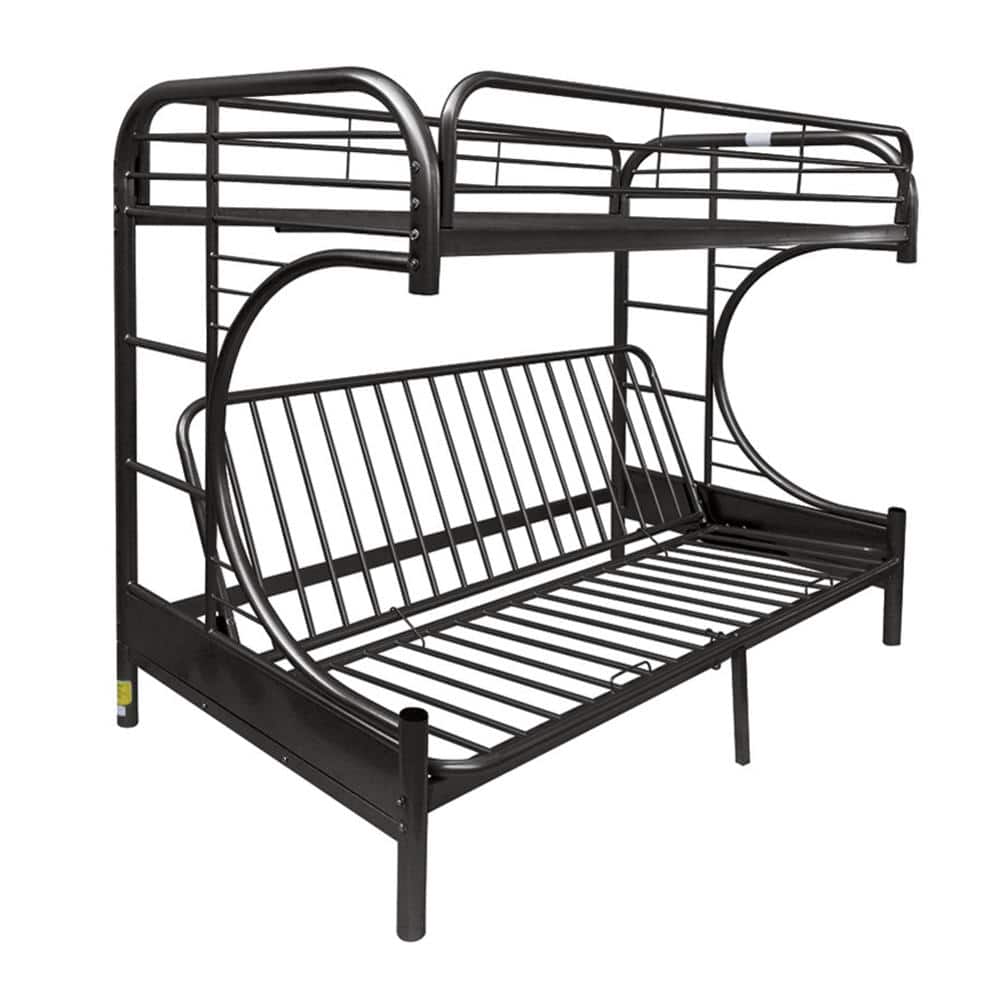 Acme Furniture Eclipse Twin Over Black Full Metal Kids Bunk Bed 02091W ...