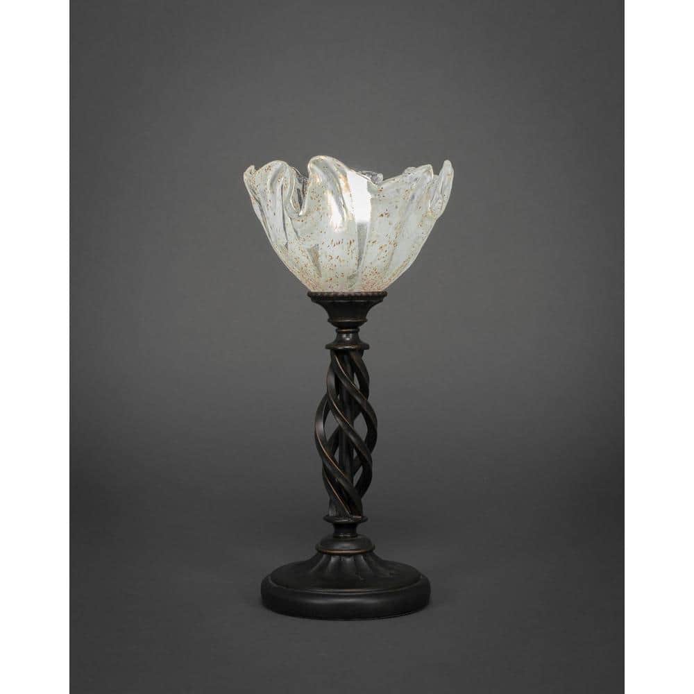 Olympia 14 in. Dark Granite Rechargeable Integrated LED Bedside Table ...