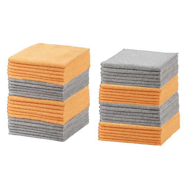 HDX 16 in. x 16 in. Multi-Purpose Microfiber Cloth (48-Pack) 86-OGMFR ...