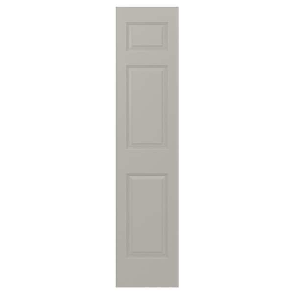 JELD-WEN 28 in. x 80 in. Colonist 6-Panel Light Gray Painted Smooth ...