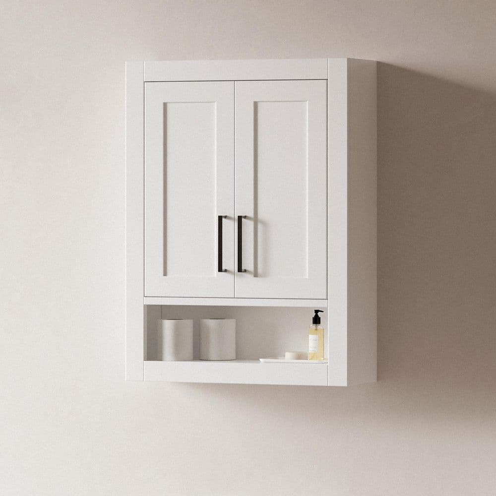ARIEL Hepburn 23 in. W x 8 in. D x 31 in. H Wall Mounted Bathroom Wall ...