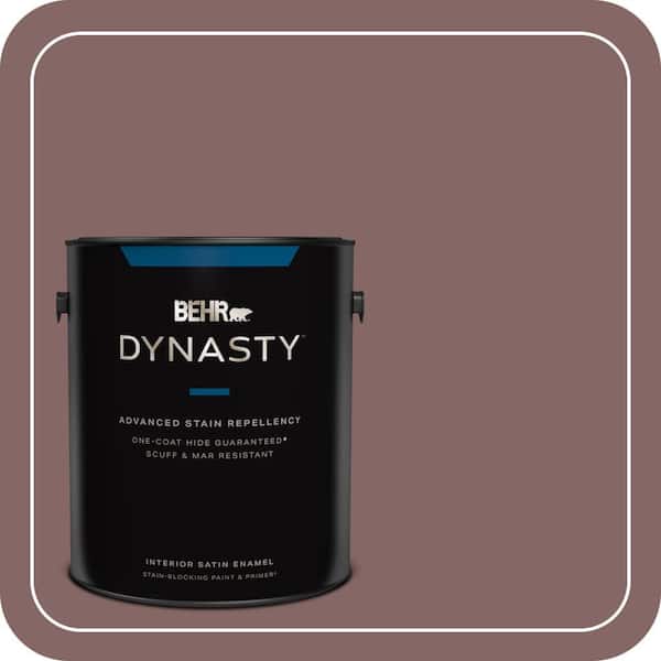 BEHR DYNASTY 1 gal. #130F-6 Brazil Nut Satin Enamel Interior Stain ...