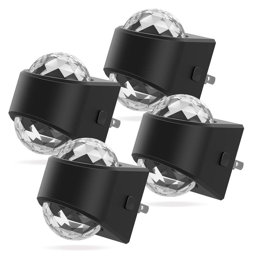 YANSUN 4-Pack RGB Star Projector Night Lights with Light Sensor-Plug-in ...