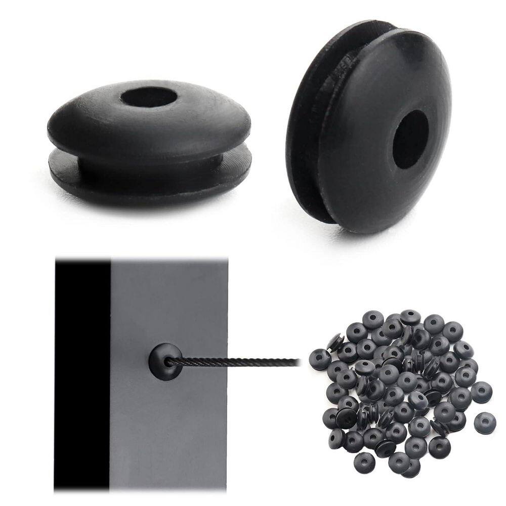 Afoxsos Black Cable Railing Rubber Grommets for Level 1 /8 in. 5/32 in ...