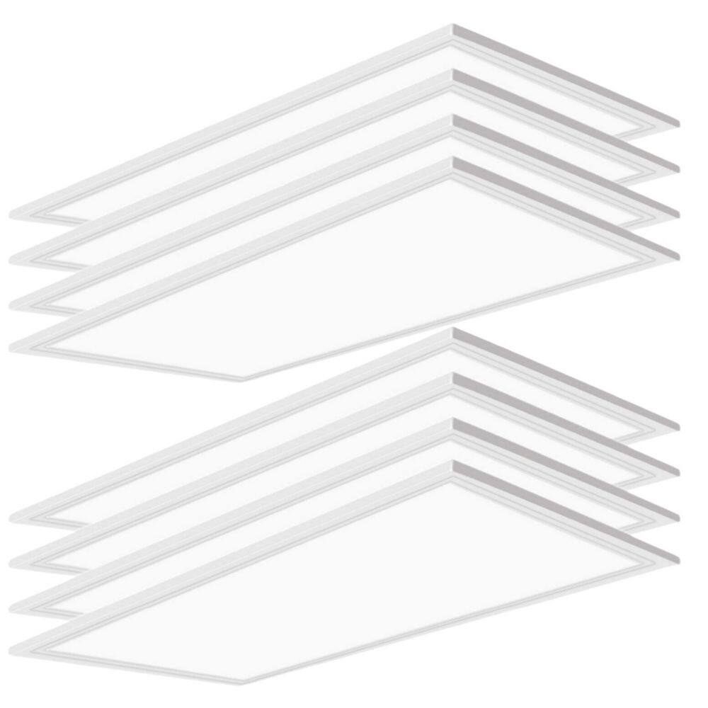 KOAOEIRS 8-Pack 75-Watt 5000K White Integrated LED Commercial Drop ...