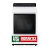 LG 7.3 cu. ft. Vented SMART Gas Dryer in Alpine White with EasyLoad ...