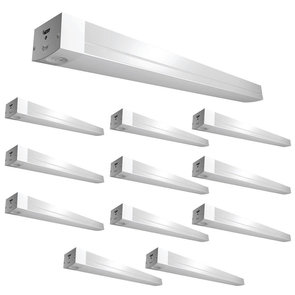 Feit Electric 12.5 in. Battery Operated LED White Rechargeable 4000K ...