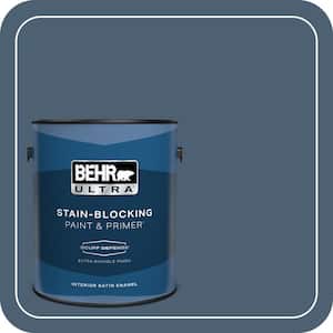 BEHR PREMIUM PLUS 8 oz. #PPU14-19 English Channel Semi-Gloss Interior ...