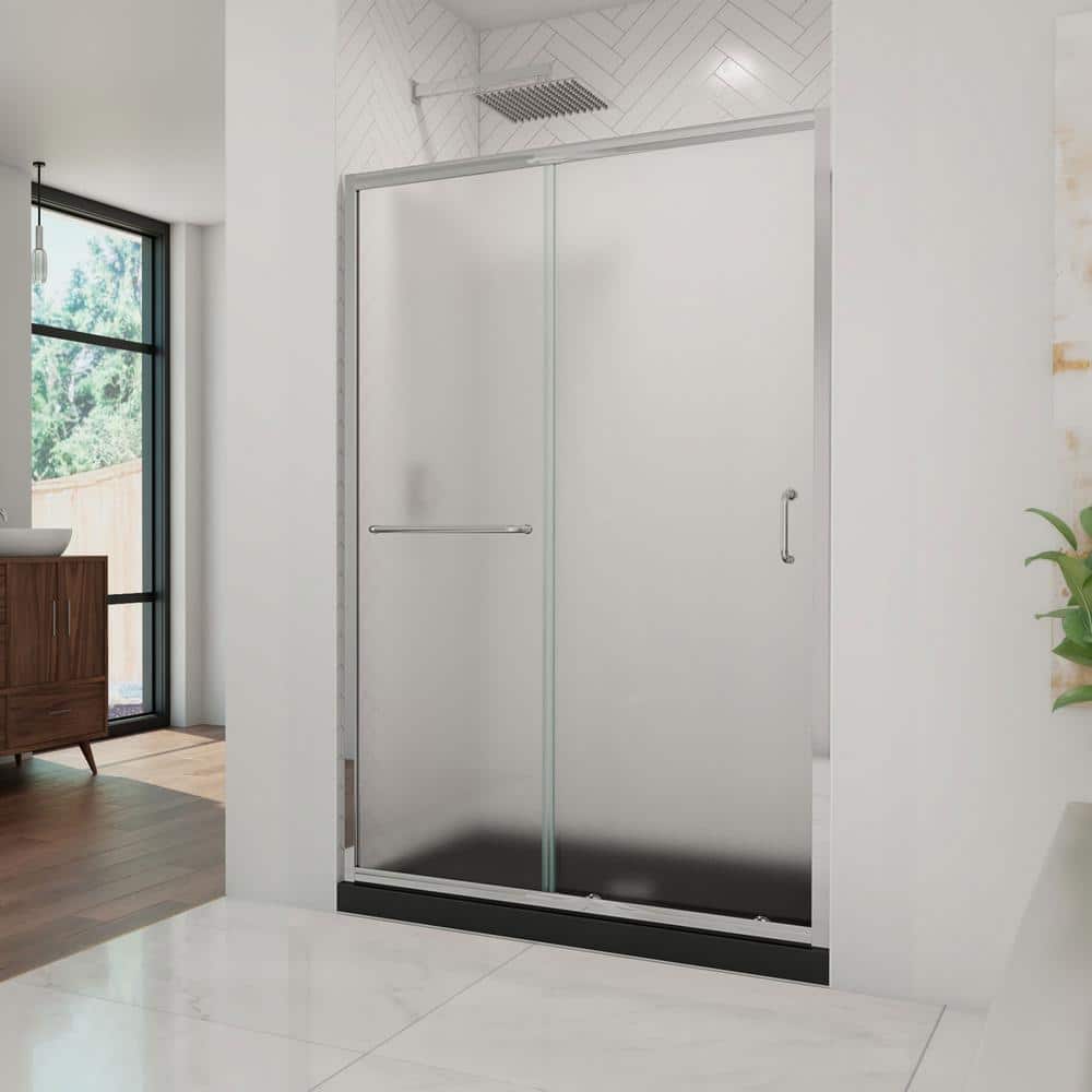 DreamLine Infinity-Z 36 in. x 48 in. Semi-Frameless Sliding Shower Kit ...