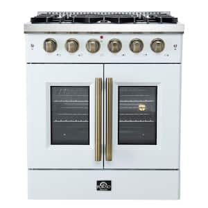 LG Smart Gas 30 in. 5 Burners Slide In Gas Range in Stainless Steel ...