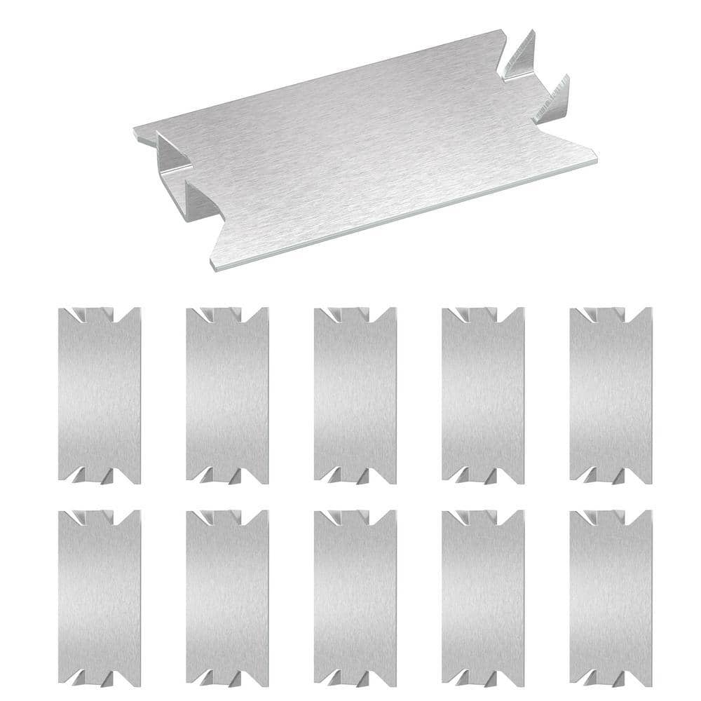 Angel Sar 50-Piece 1.5 in. x 2.75 in. Steel Anti-Nail Protection Plate ...