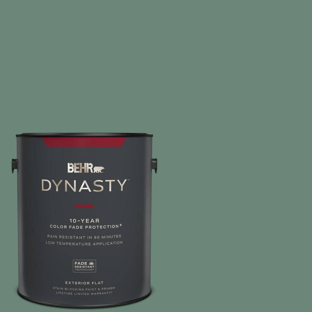 BEHR DYNASTY 1 gal. #S420-5 Sycamore Grove Flat Exterior Stain-Blocking ...