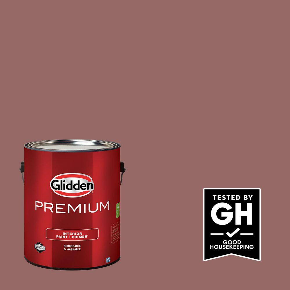 Glidden Premium 1 gal. PPG1053-6 Clay Ridge Semi-Gloss Interior Latex ...