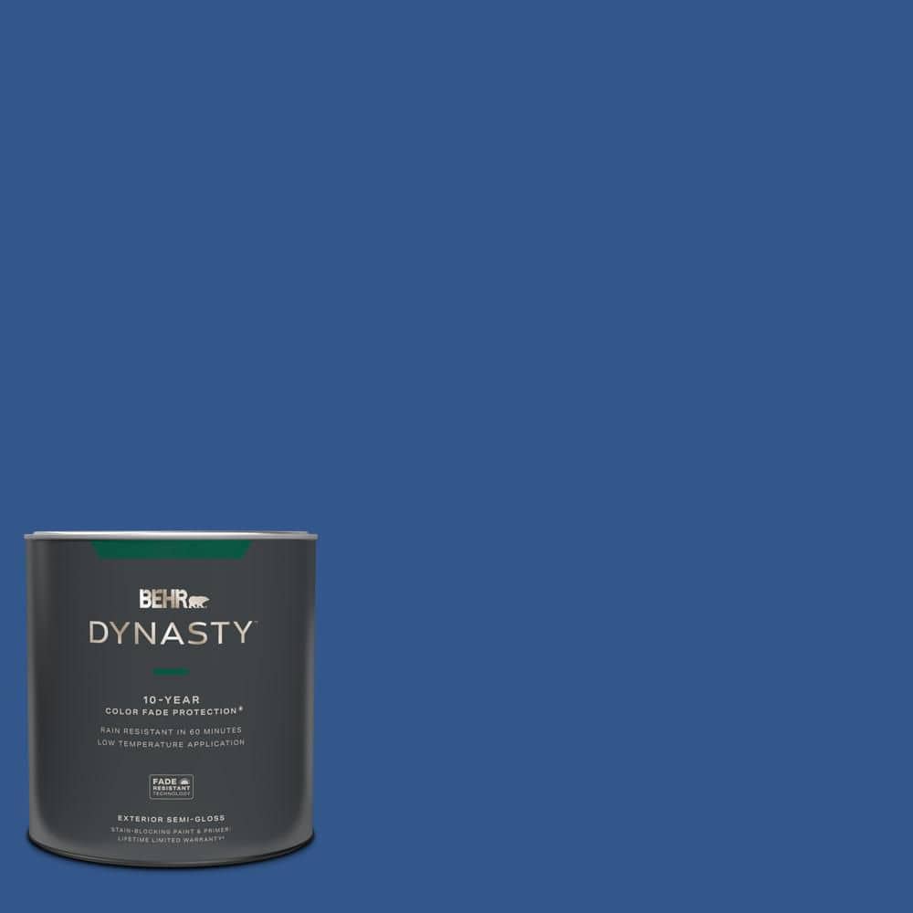 BEHR DYNASTY 1 qt. #PPU15-03 Dark Cobalt Blue Semi-Gloss Exterior Stain ...