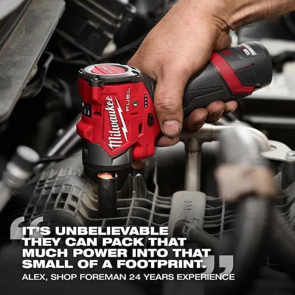Milwaukee M12 FUEL 12V Lithium-Ion Brushless Cordless 3/8 in. Sub ...