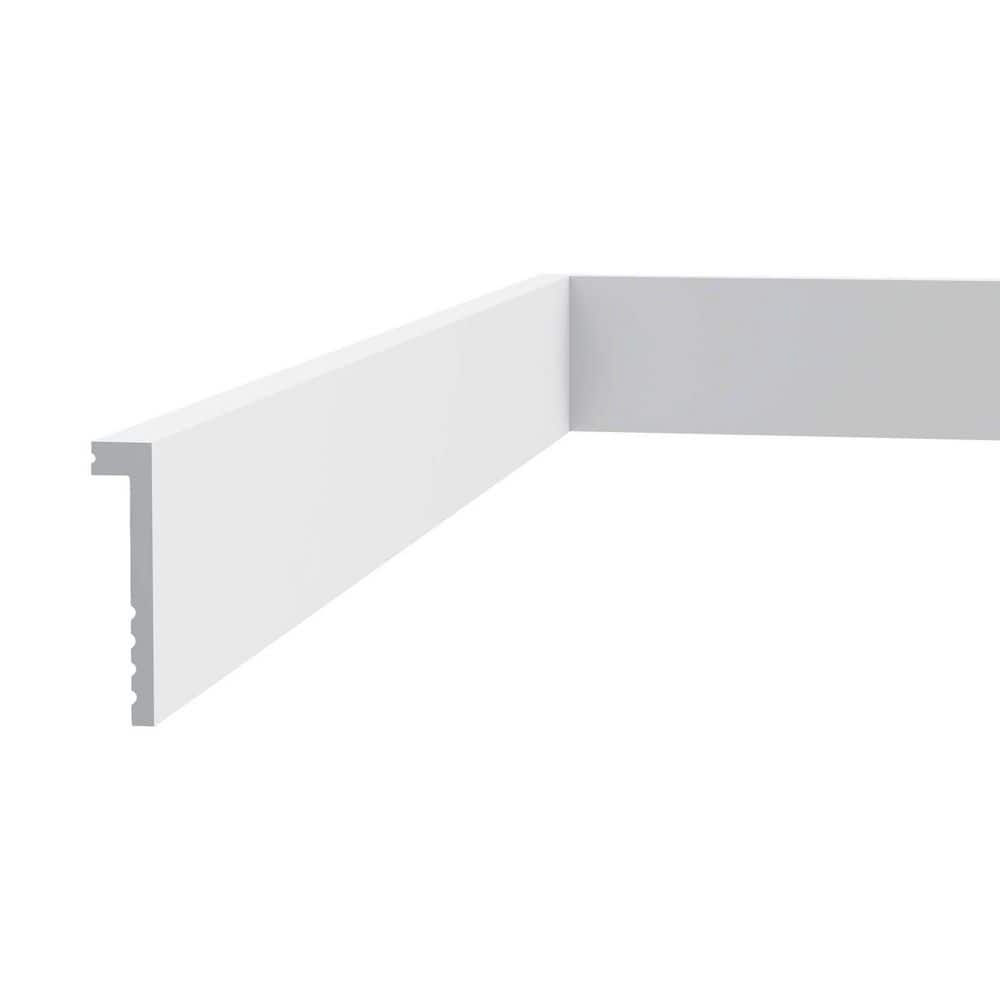 ORAC DECOR 7/8 in. D x 4 in. W x 78-3/4 in. L Primed White High Impact ...