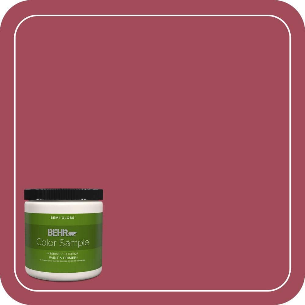 BEHR PREMIUM PLUS 8 oz. #130D-6 Sweet Spiceberry Semi-Gloss Interior ...