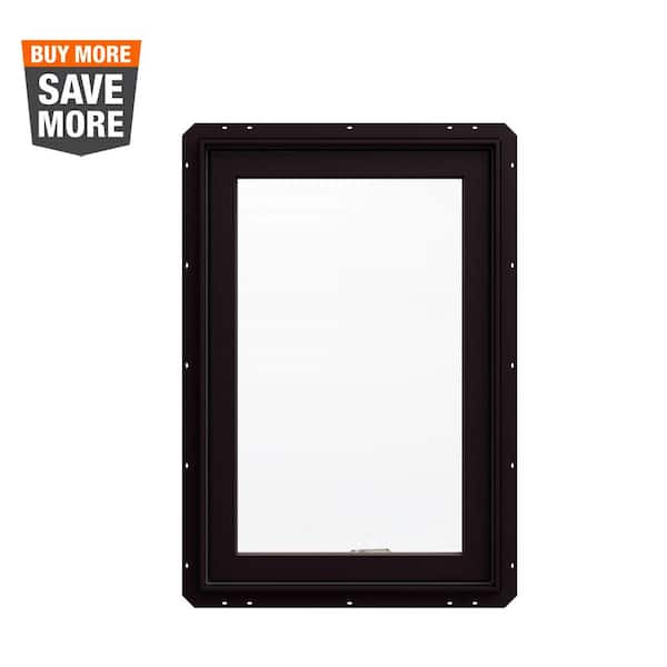 JELD-WEN 24 in. x 36 in. W-5500 Right-Hand Casement Wood Clad Window ...