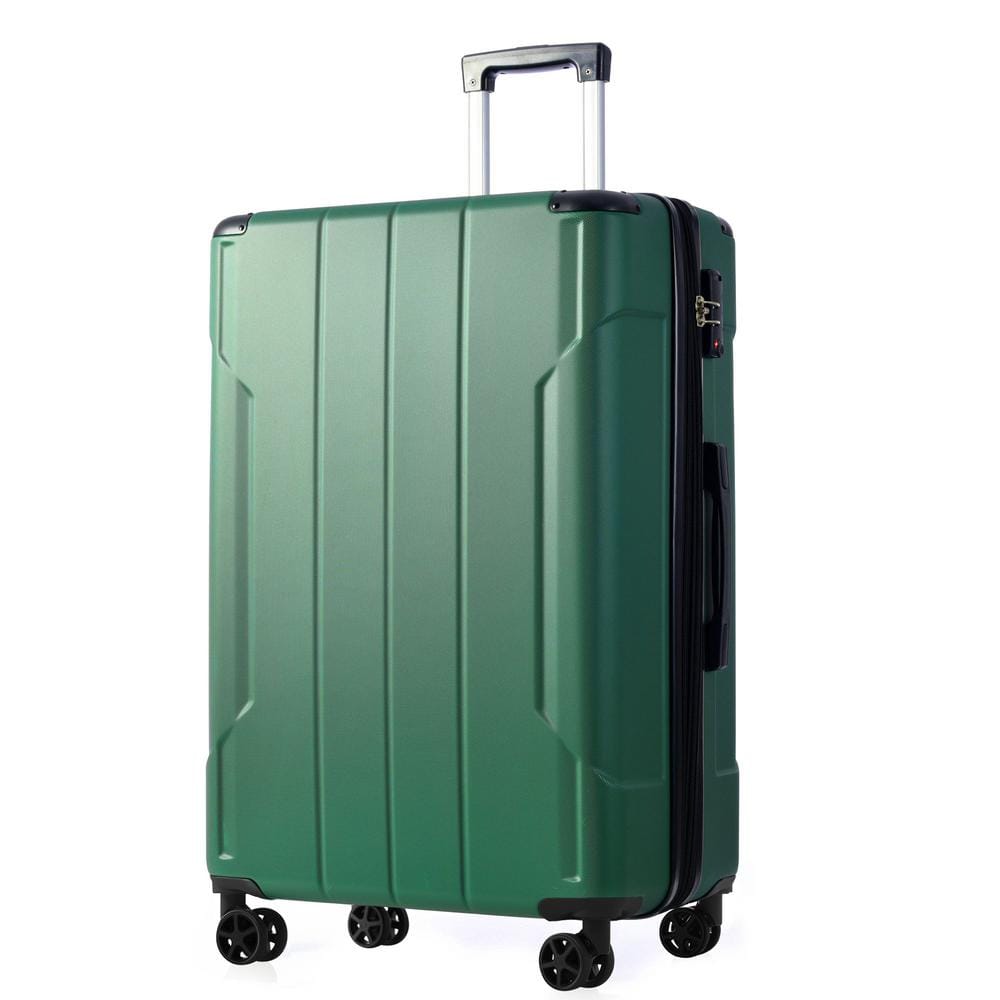 Polibi 28 in. Green Hardshell Luggage Spinner Suitcase with TSA Lock ...