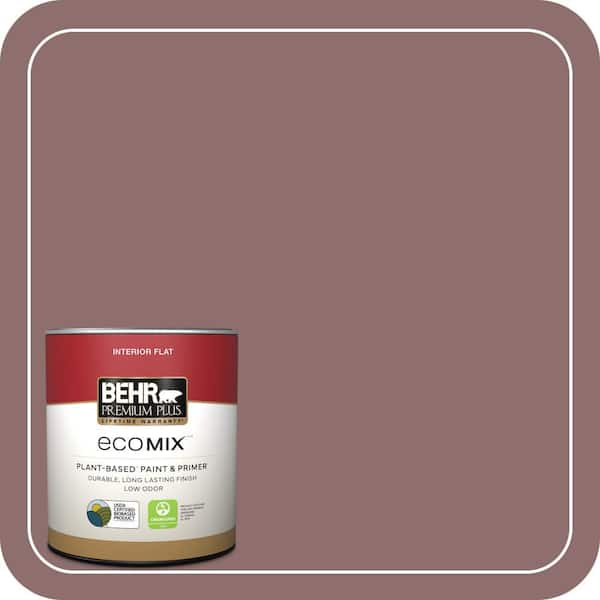 BEHR PREMIUM PLUS 1 qt. #MQ1-47 Touch of Class Flat EcoMix Plant-Based ...