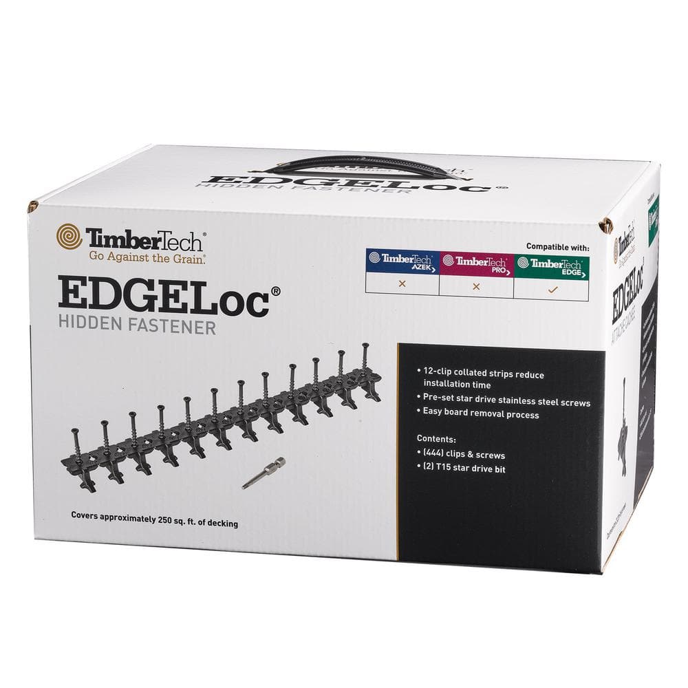 TimberTech EDGELoc for Composite 250 sq. ft. (444 EdgeLoc Glass Filled ...