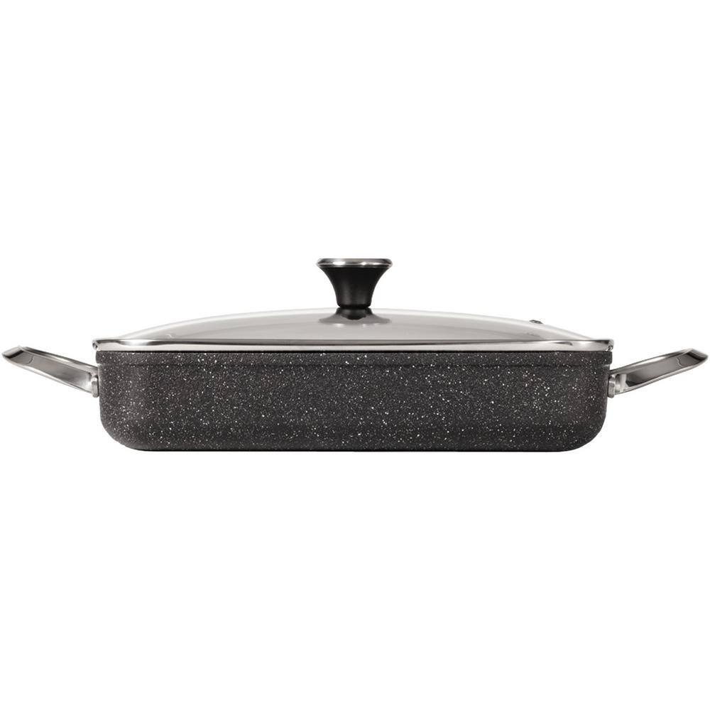 Starfrit Rock 9 in. x 13 in., 5.3 Qt. Rectangular Dish with Lid 060741 ...