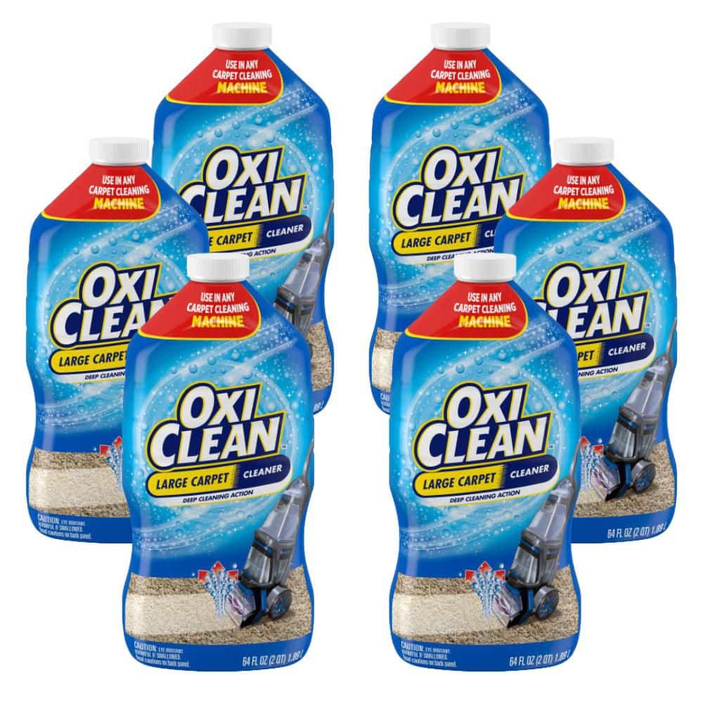OxiClean 64 oz. Oxi Clean Large Area Carpet Cleaner, (6-Pack) 01206-6 - The Home Depot