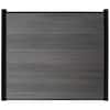 CREATIVE SURFACES Composite Fence Series 6 ft. x 6 ft. Manhattan Gray ...