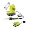 RYOBI ONE+ 18V 120-Watt Cordless Soldering Iron Topper Kit with 1.5 Ah ...