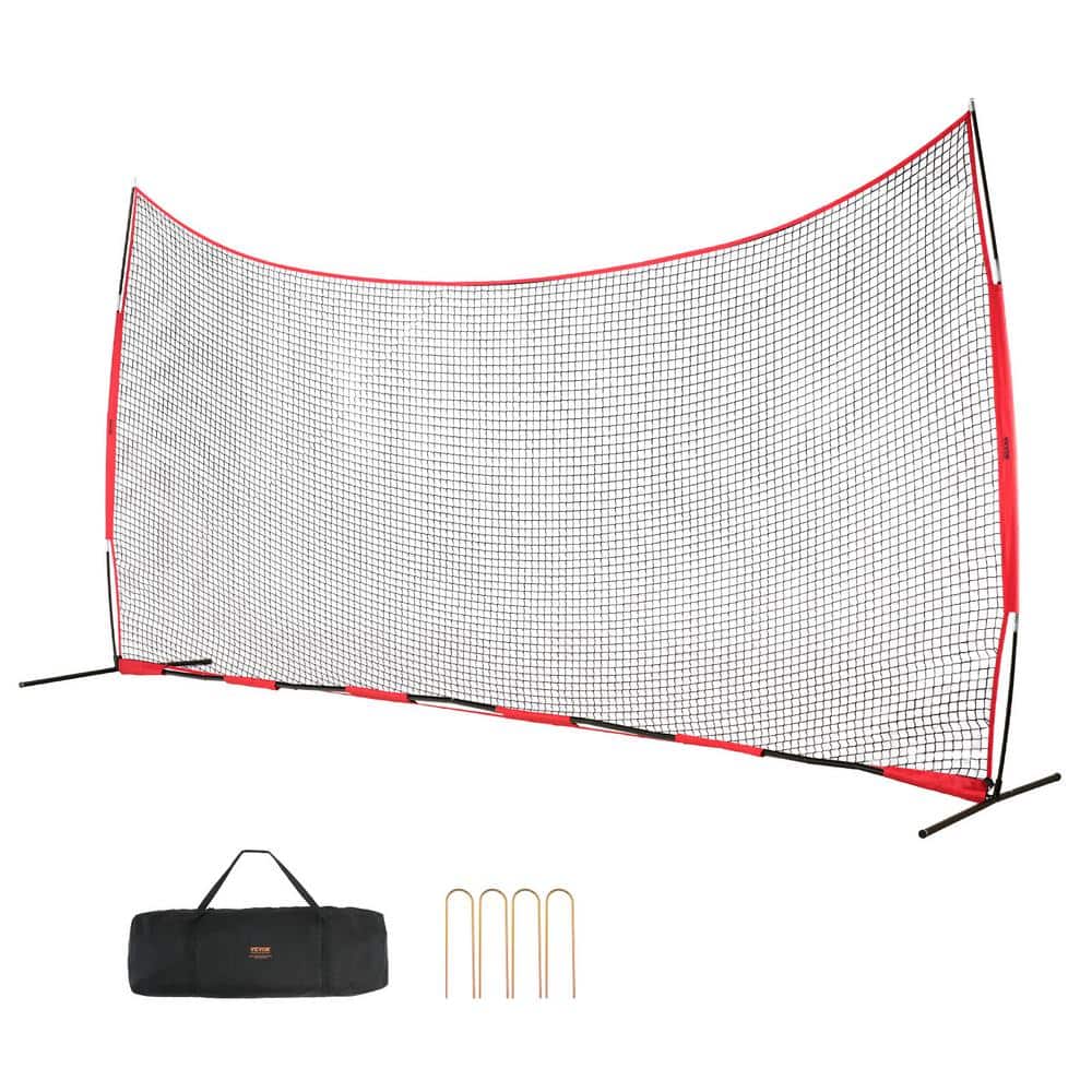 VEVOR Barricade Backstop Net 20 x 10 ft. Ball Sports Barrier Netting ...