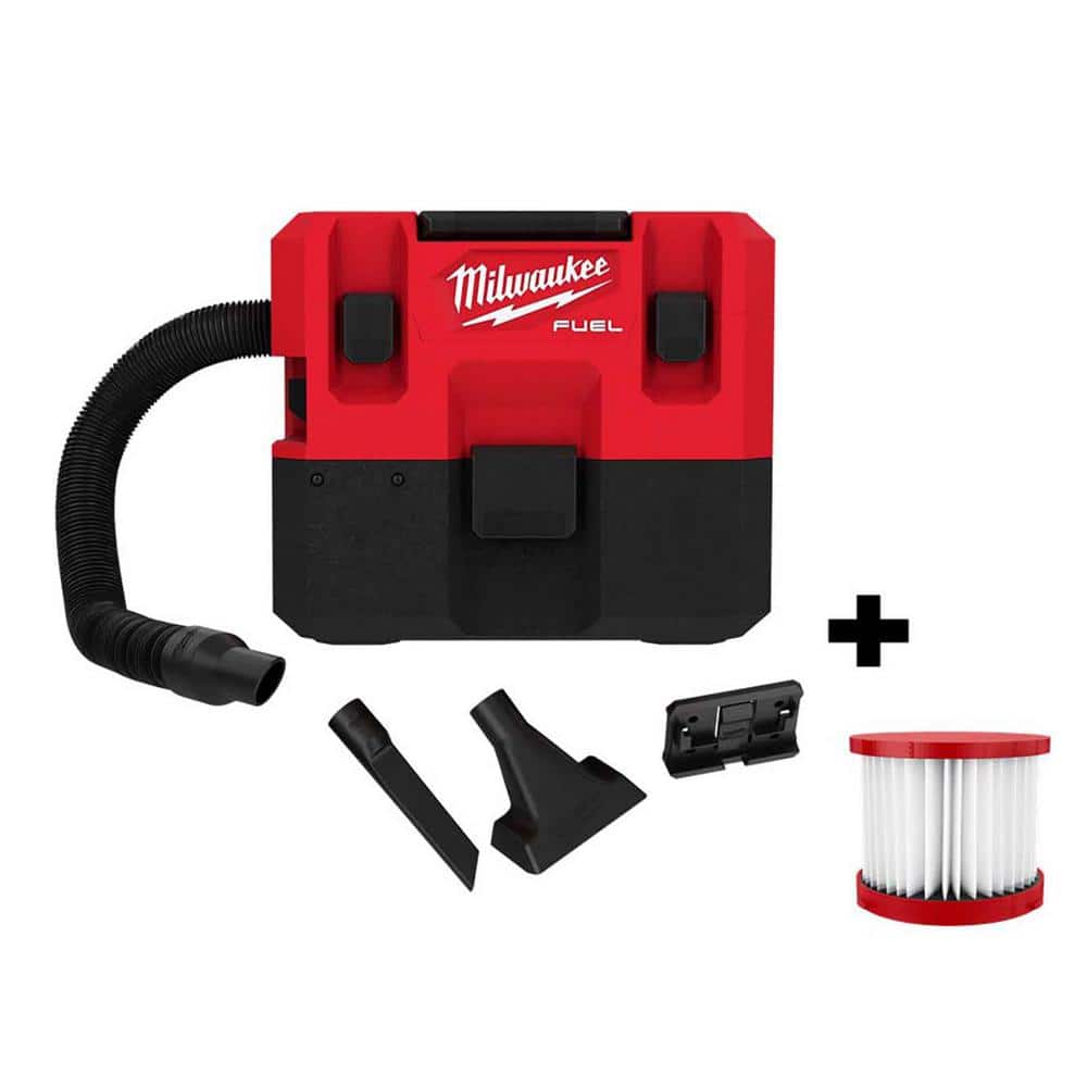 Milwaukee M12 FUEL 12-Volt Lithium-Ion Cordless 1.6 Gal. Wet/Dry Vacuum ...