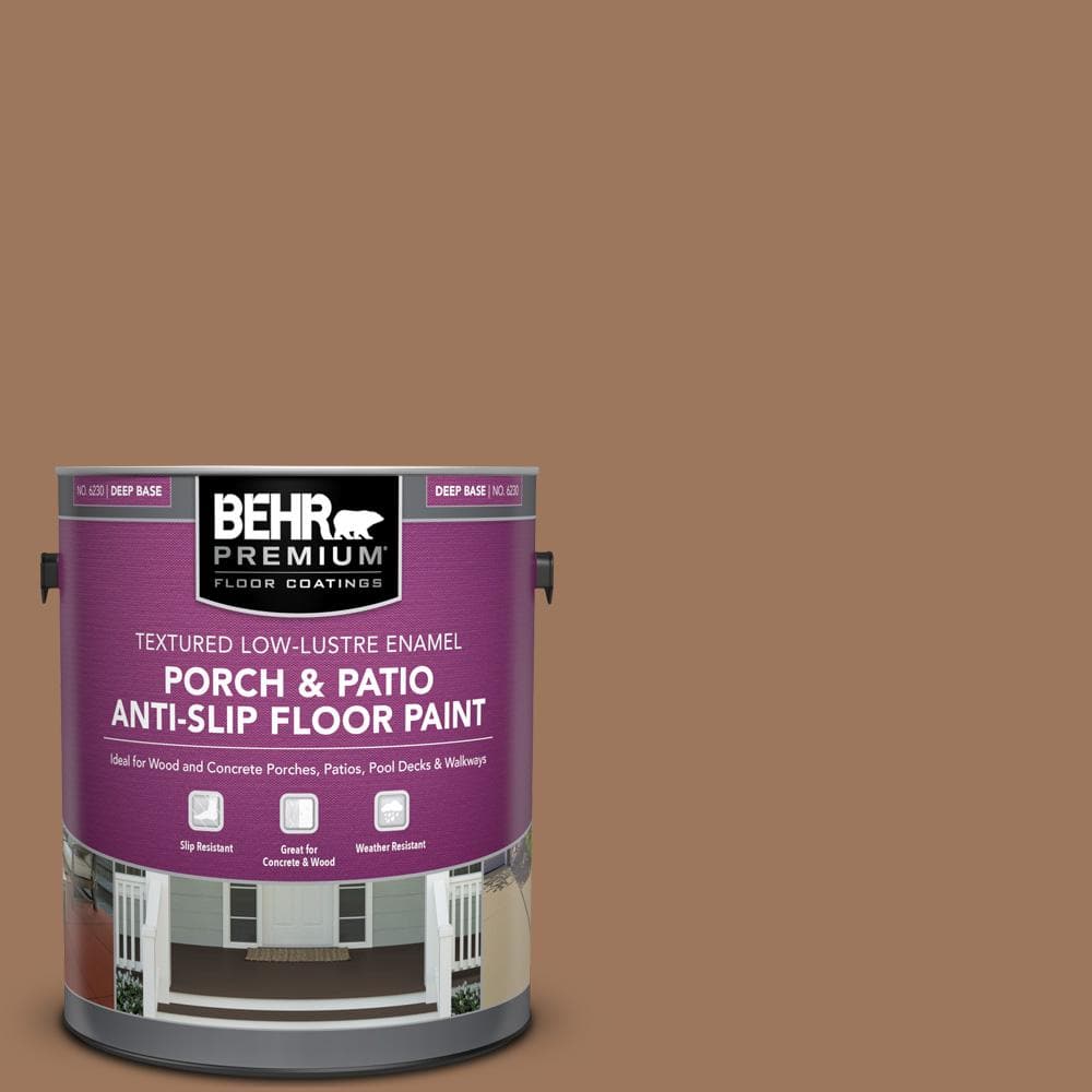 BEHR PREMIUM 1 gal. #SC-152 Red Cedar Textured Low-Lustre Enamel ...
