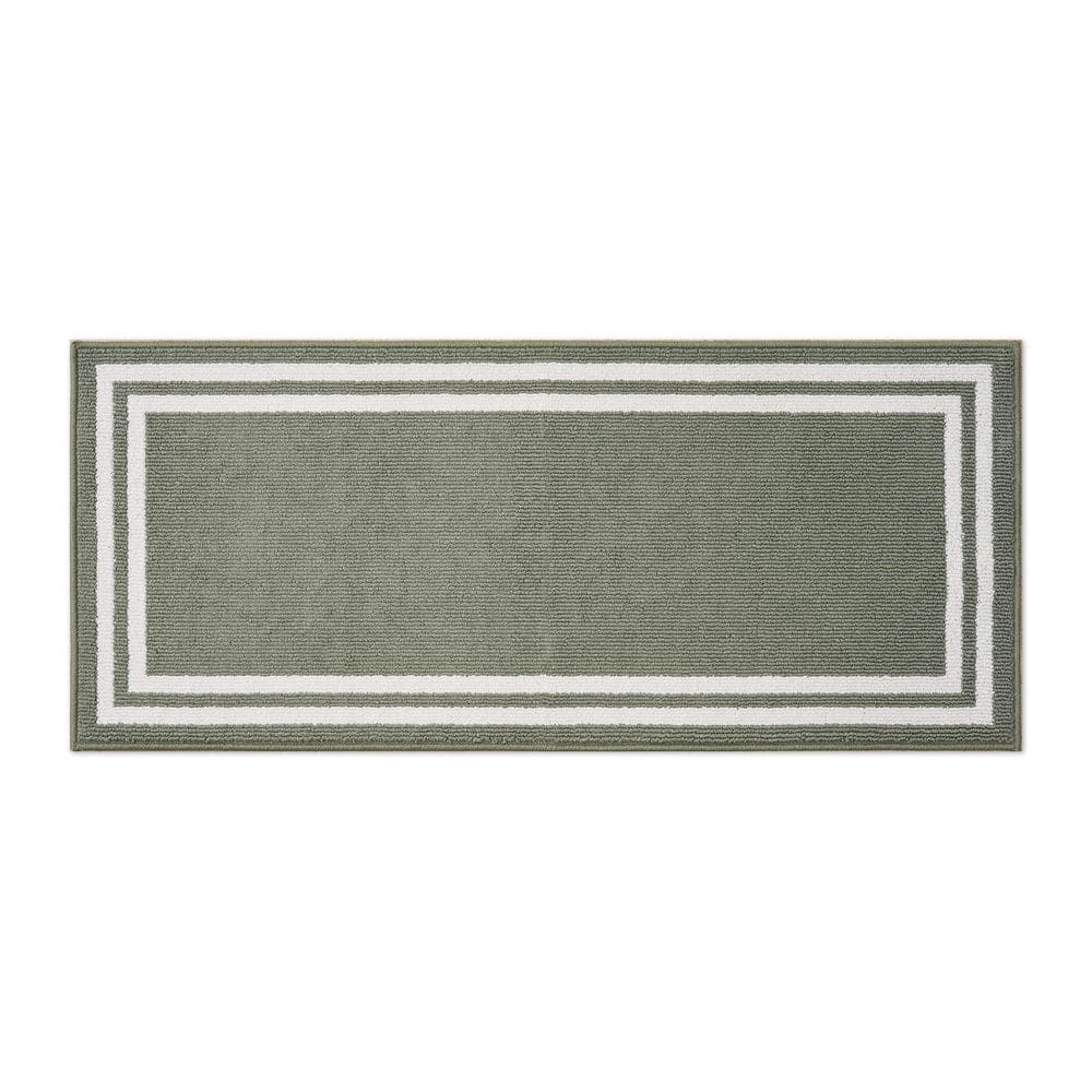 Laura Ashley Debbie Double Border 2- Tone Ivory/Sage 2 ft. x 5 ft ...