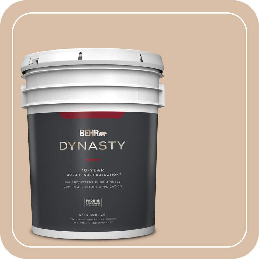 BEHR DYNASTY 5 gal. #PPH-15 Nut Flavor Flat Exterior Stain-Blocking ...