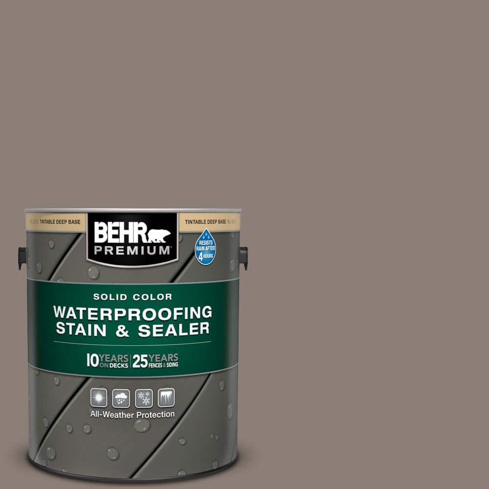 BEHR PREMIUM 1 gal. #HDC-NT-27B Wild Truffle Solid Color Waterproofing ...