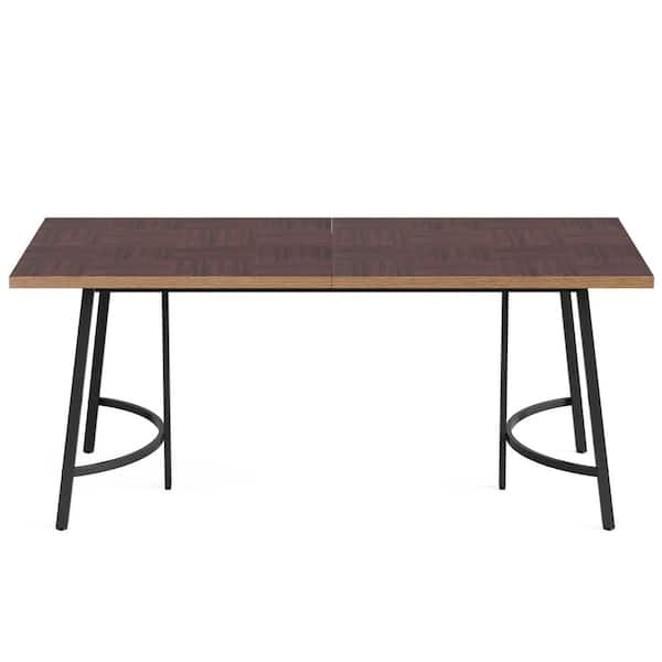 TRIBESIGNS WAY TO ORIGIN Perry 63 in. Modern Brown Wood Home Office ...