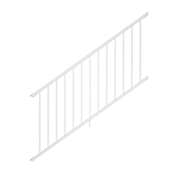 NewTechWood Allure 72 in. x 36 in. White Aluminum Preassembled Railing ...
