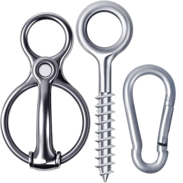 KIWDZFU Sturdy Stainless Steel Horse Tie Ring Prevents Pulling Back ...