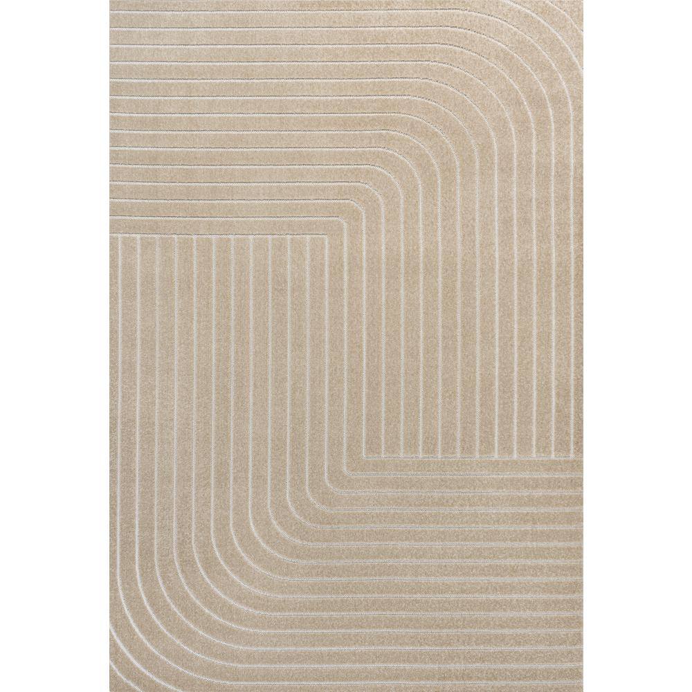 JONATHAN Y Odense High-Low Minimalist Angle Geometric Beige/Cream 4 ft ...